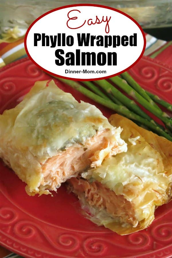 Phyllo Wrapped Salmon with Pesto and Cheese - The Dinner-Mom