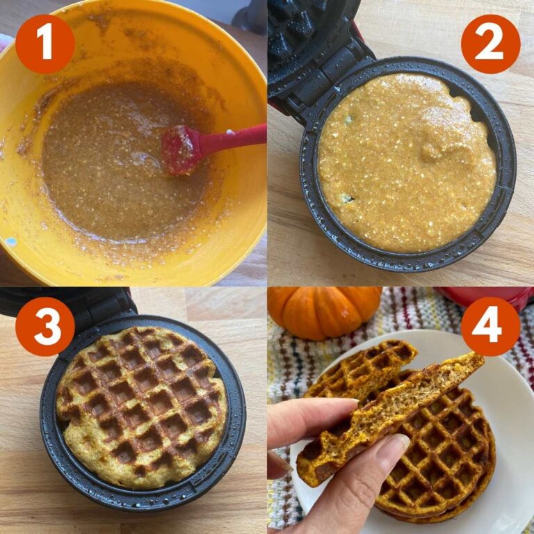 Pumpkin Chaffles with Cottage Cheese - The Dinner-Mom